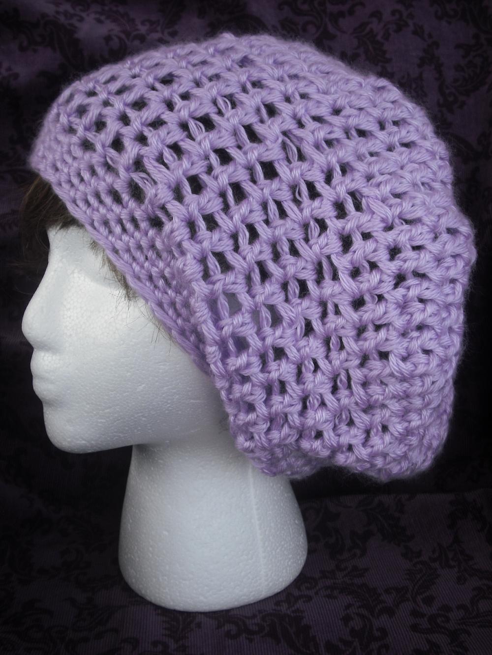 Easy Super Slouch Hat Crochet Pdf Pattern, Beret Crochet Pattern ...